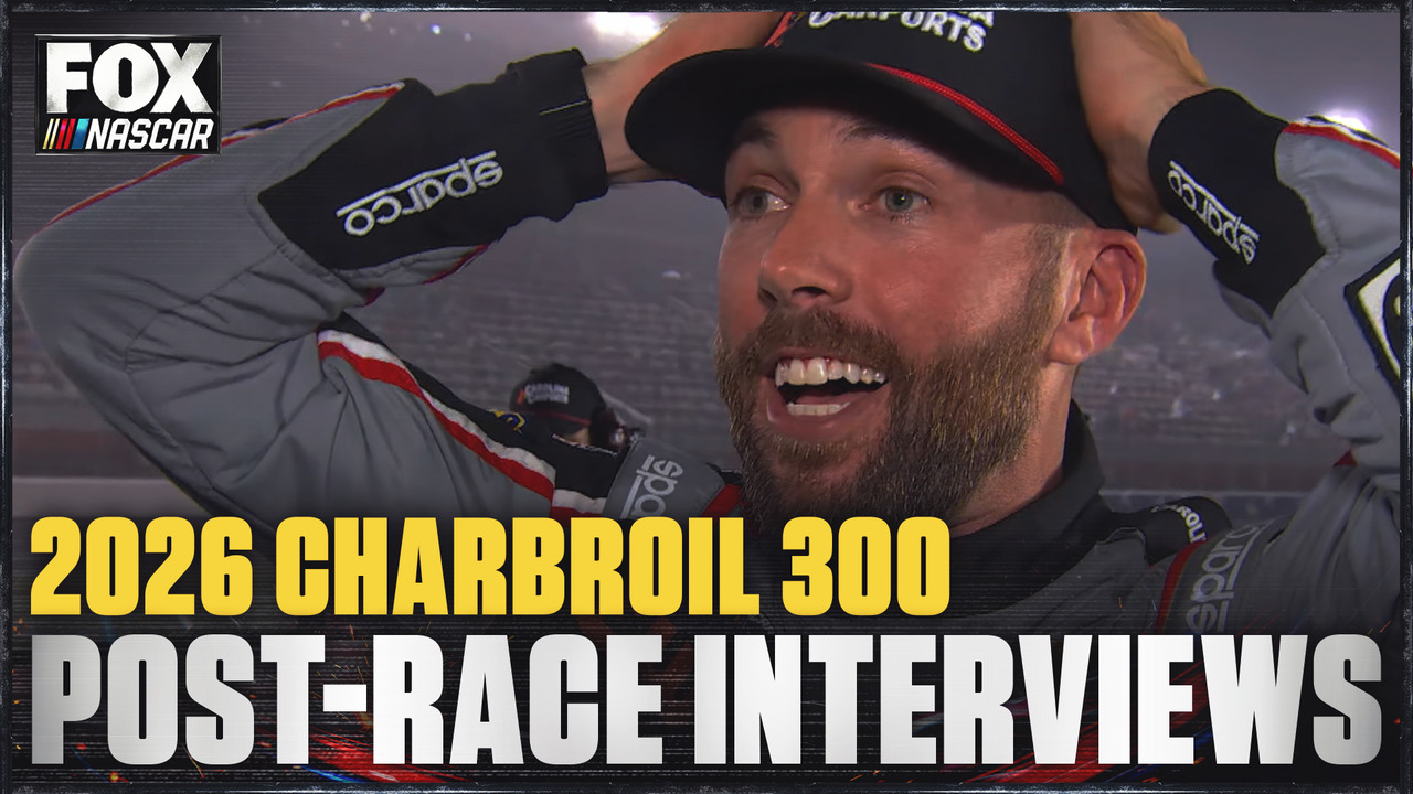Ross Chastain, Jesse Love and Austin Hill after Charbroil 300 at ...
