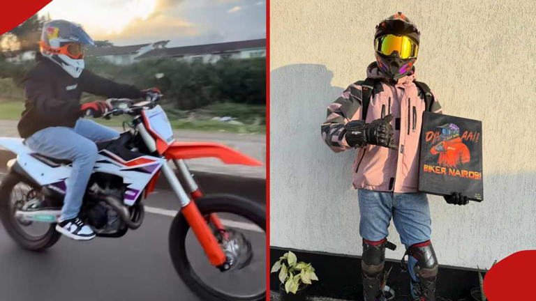 George Ruto responds to claims he’s viral Biker Brayo, netizens react