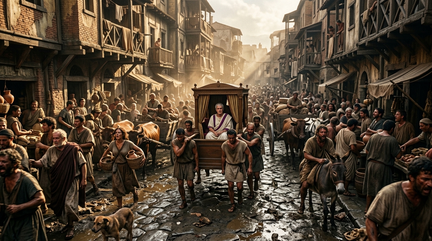 Why ancient Rome suffered the worst traffic chaos in human history