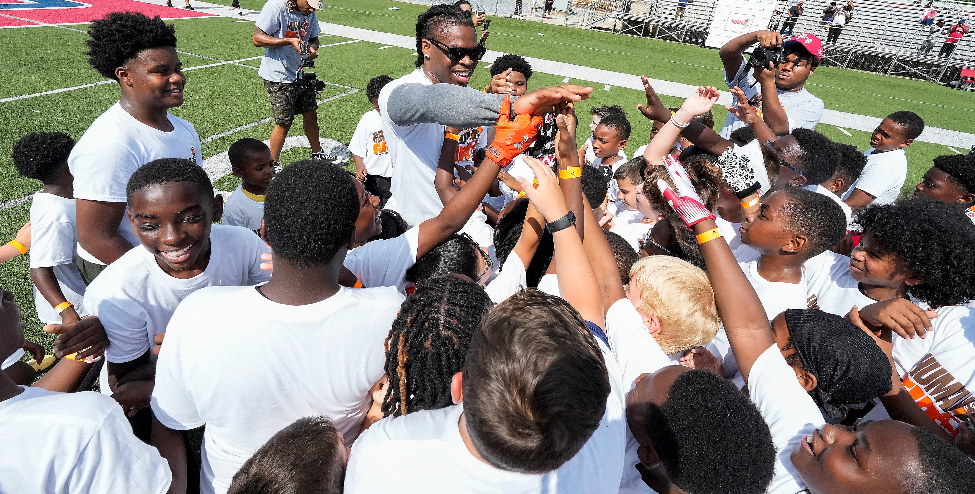 NFL star Quinshon Judkins brings football camp back home to Pike Road