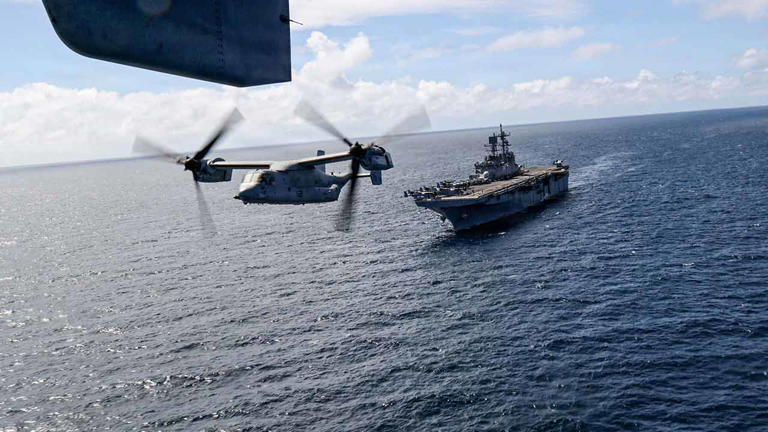 Video shows US MV-22 Osprey during emergency exercise at embassy in Caracas