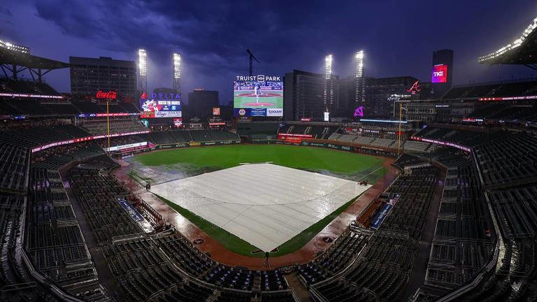 Nationals-Braves restart time: Rain delay updates from Atlanta