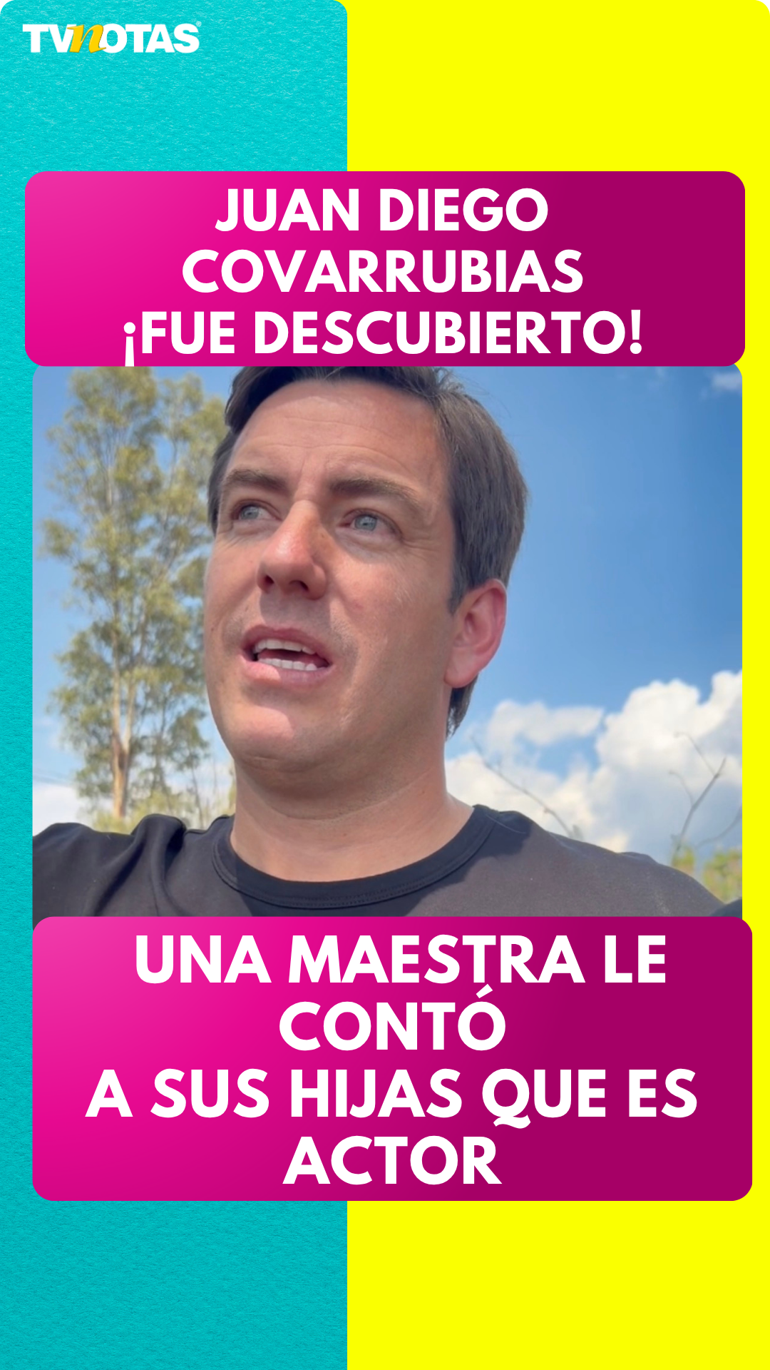 Juan Diego Covarrubias revela cómo sus hijas descubrieron que es actor
