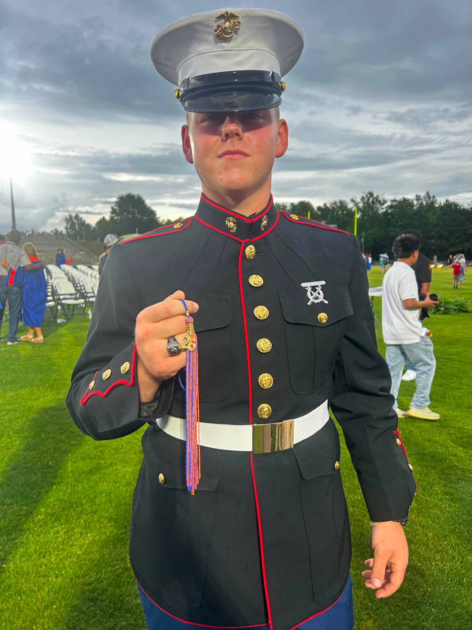 Teen completes Marine Corps training before high school graduation