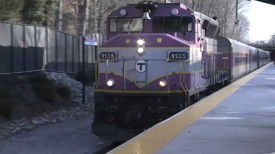 MBTA commuter train, car collide at Braintree rail crossing