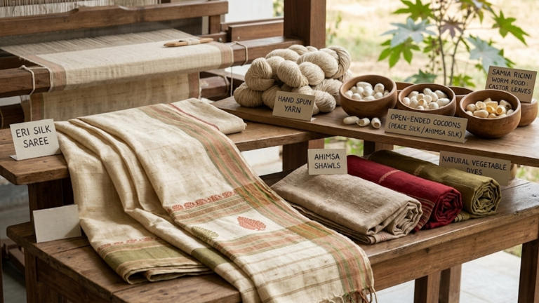 Which state is famous for eri silk in India?