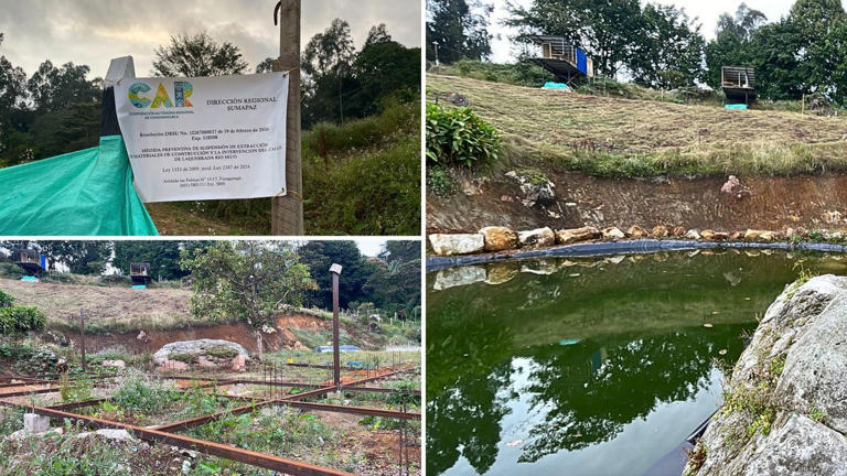 CAR suspendió glamping en Cundinamarca: quebrada terminó bloqueada por ...