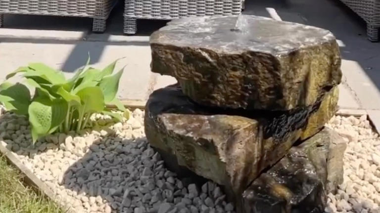 Bye classic bird baths: This DIY rock feature adds a splash of magic to ...