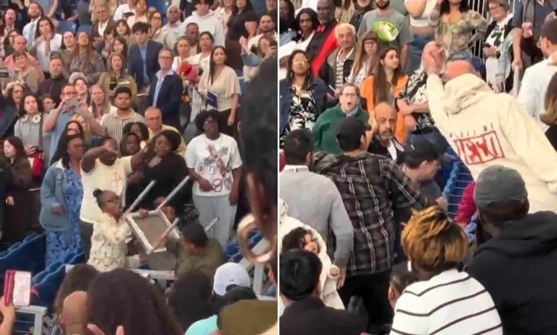 Graduation ceremony turns into a massive fist fight as two families ...