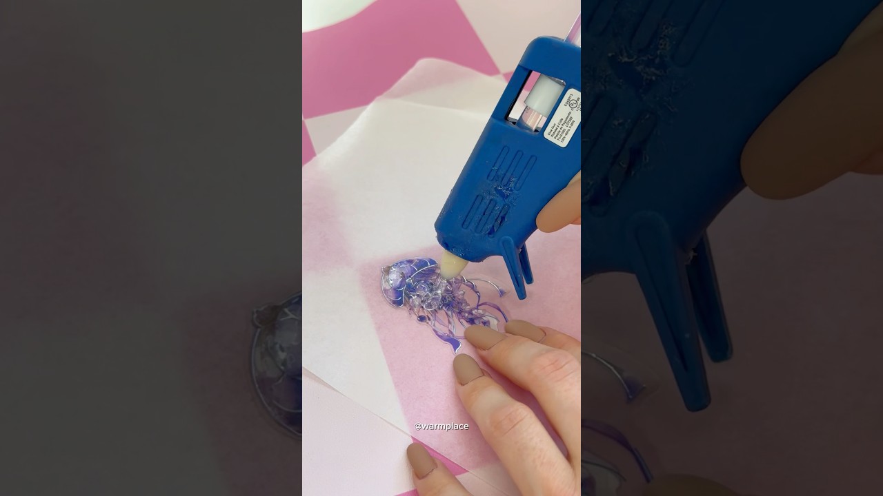 Cute jellyfish keychain from stickers | Easy DIY 💙🪼