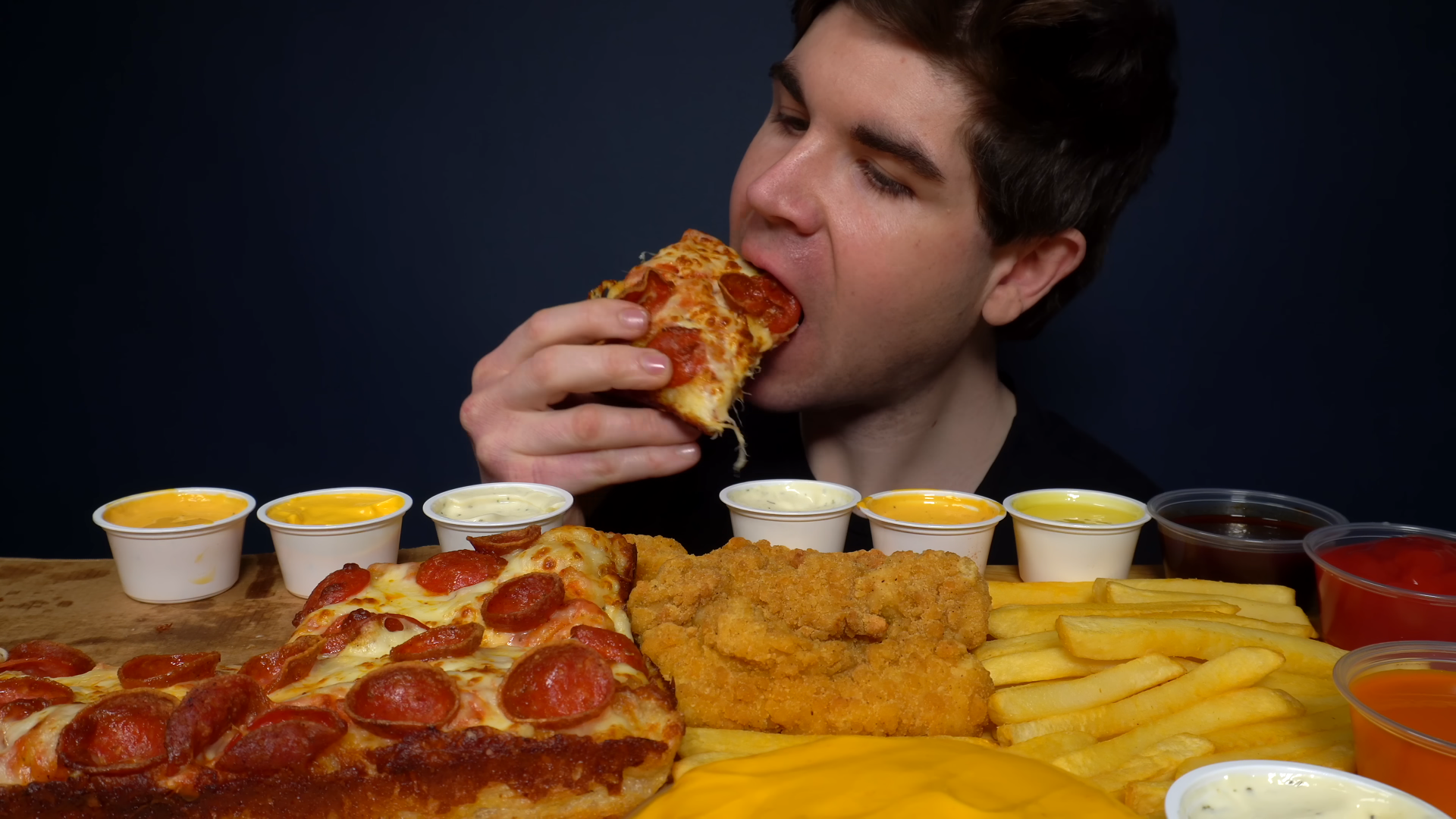 Man attempts Little Caesars pizza challenge