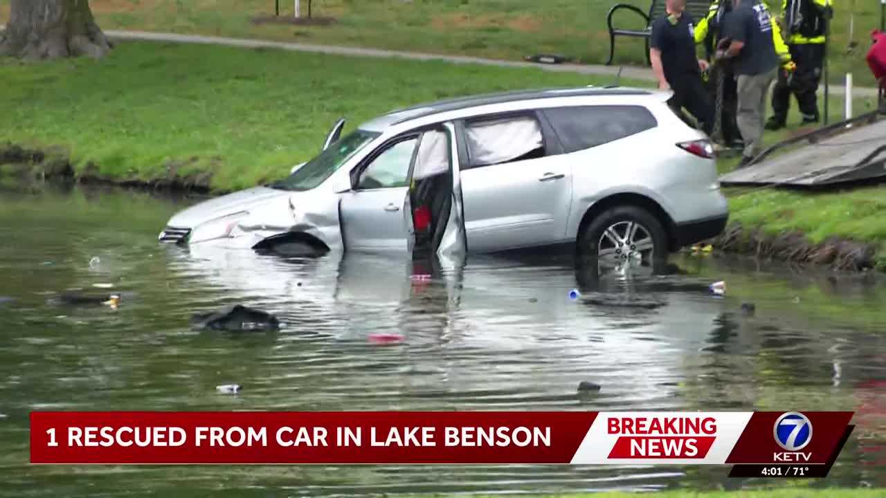 Omaha police say driver rescued from submerged vehicle in Omaha park ...