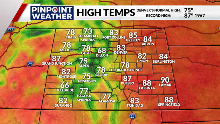 Denver weather: Warmer weather for Memorial Day with an isolated storm