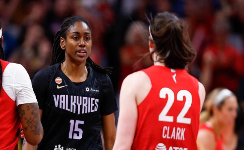 Tiffany Hayes hot mic moment after Caitlin Clark clash sparks new WNBA ...