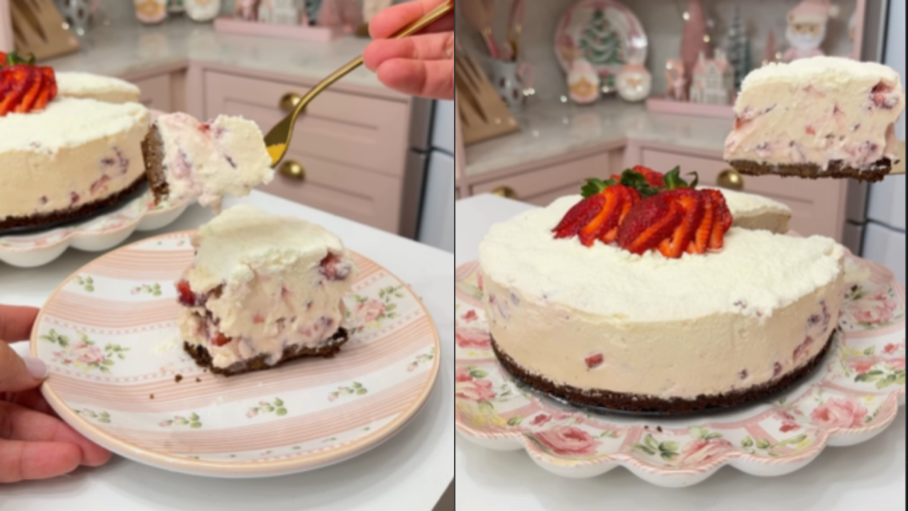 Torta quatro leites com morango: a sobremesa mais cremosa e ...