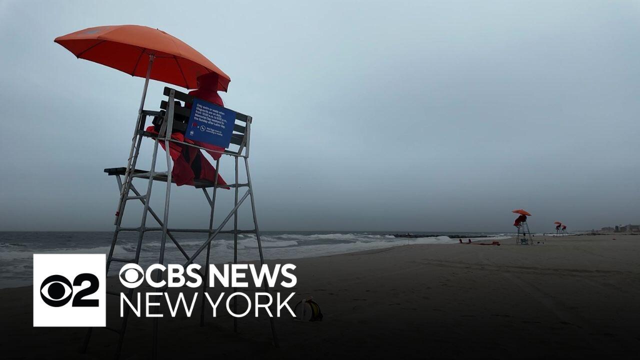 Rain puts damper on opening day for NYC beaches