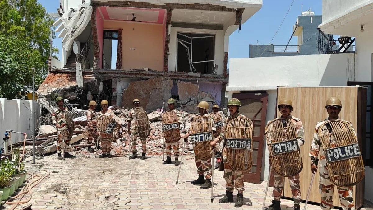 Jammu police demolish drug peddler’s properties worth Rs 4 crore