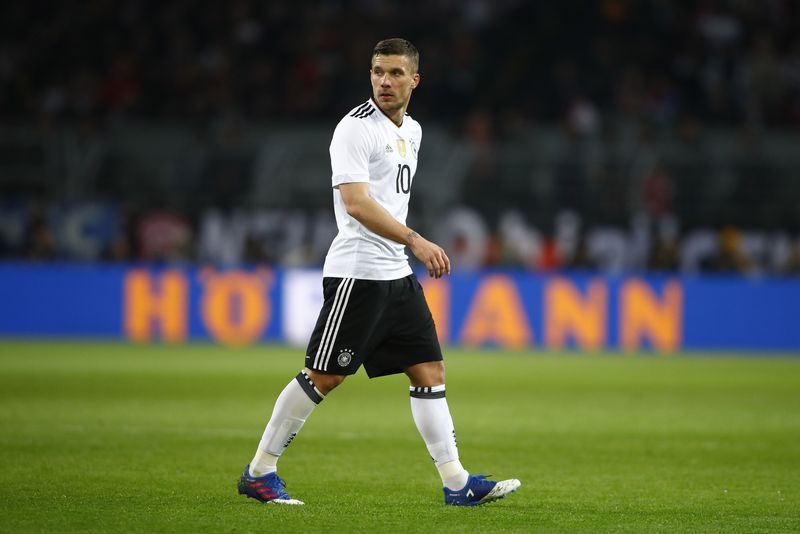 Soccer-Podolski bows out on the pitch before taking over Polish club Gornik