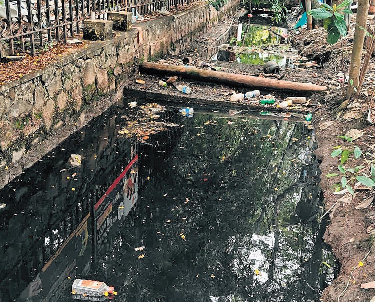 'Black' canals give Kochi's Panampilly Nagar residents a chill as dark ...