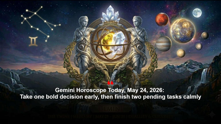 Gemini horoscope today, May 24, 2026: Take one bold decision early ...