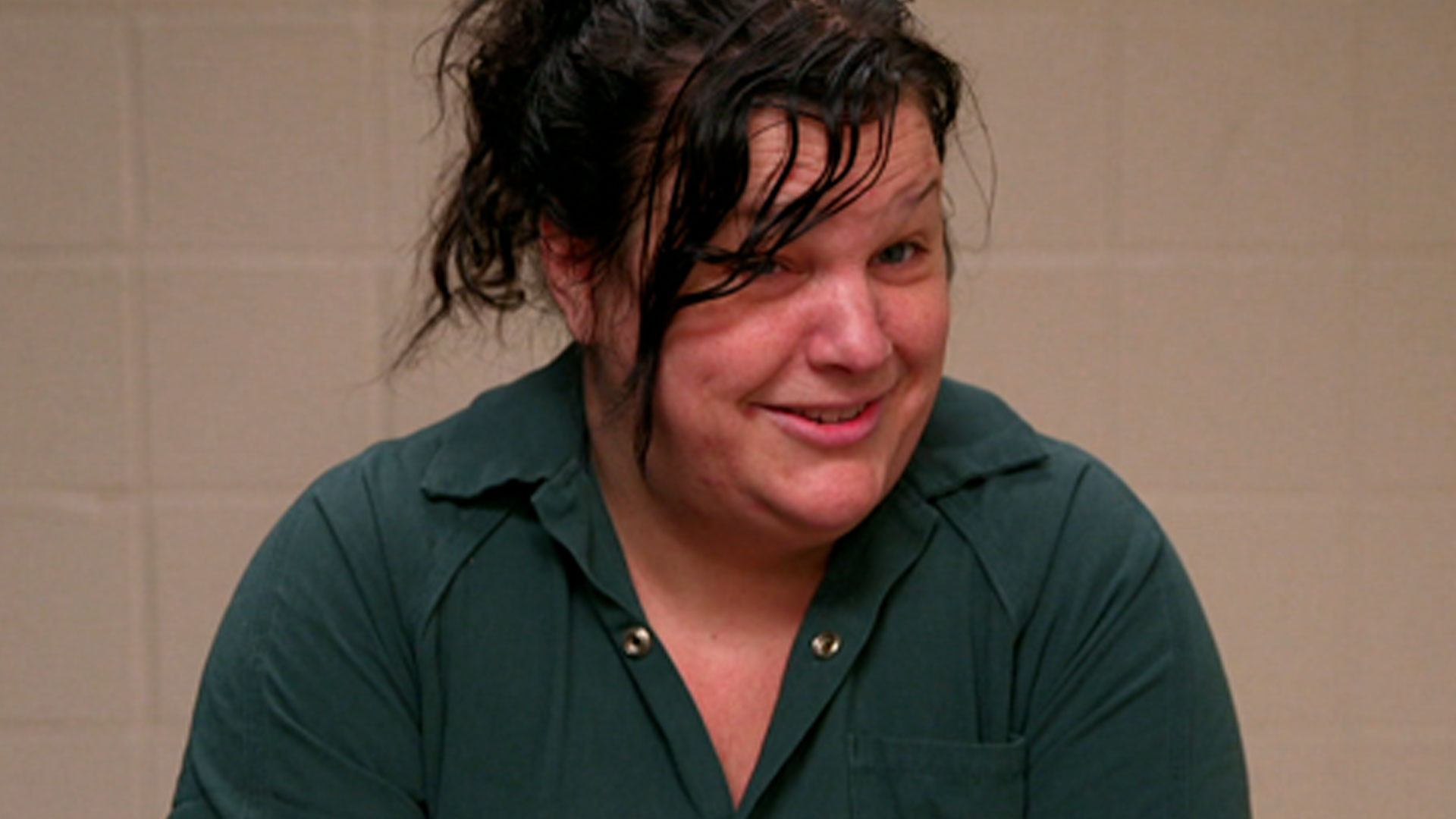 Time out: Sheri's cover is almost blown