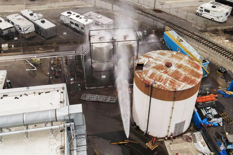 California seeks novel solution as chemical tank heats up, risking ...