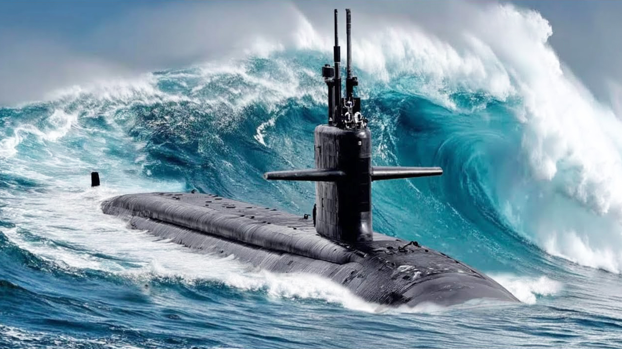 Why monster waves barely matter once a submarine goes deep