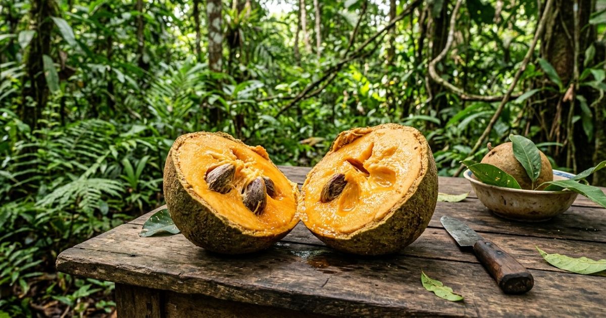 A fruta tropical que tem cor de pôr do sol e sabor de mamão com baunilha
