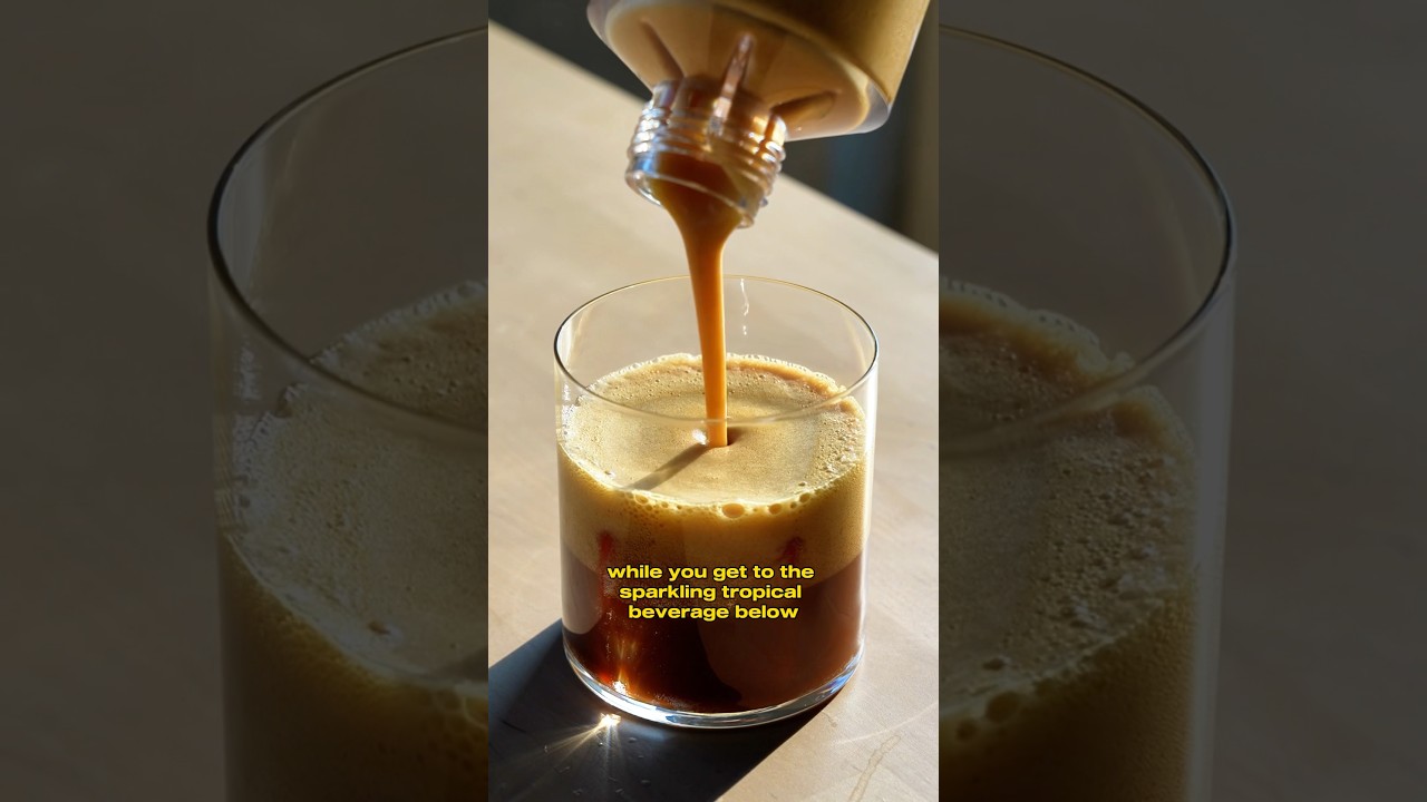 How to make the trifecta - a sparkling & tropical coffee drink