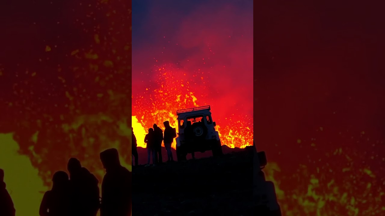 Drone vs volcano Pt 2 coming soon #drone #fpv #iceland #volcano
