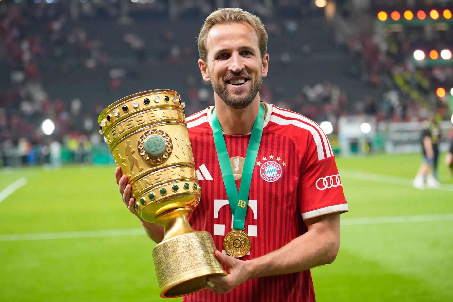 Harry Kane turns hero with hat-trick in DFB Pokal final as Bayern ...
