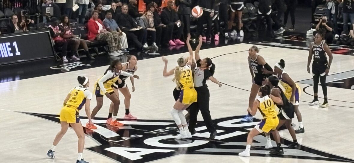 Las Vegas Aces fall to Los Angeles Sparks in tough matchup on banner ...