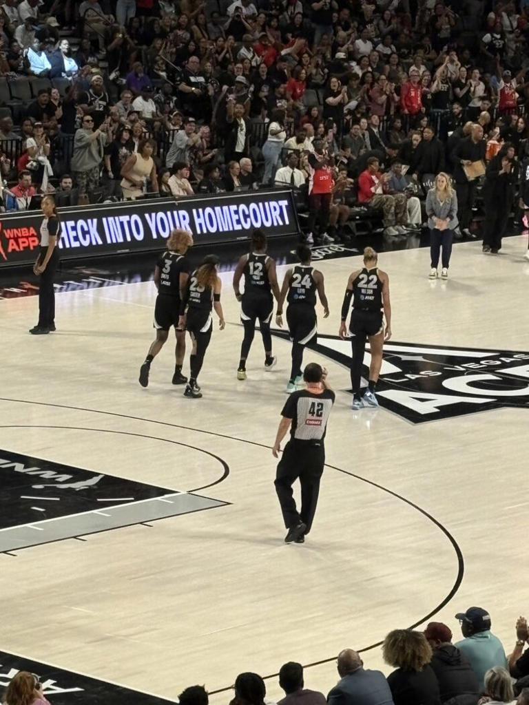 Las Vegas Aces fall to Los Angeles Sparks in tough matchup on banner ...