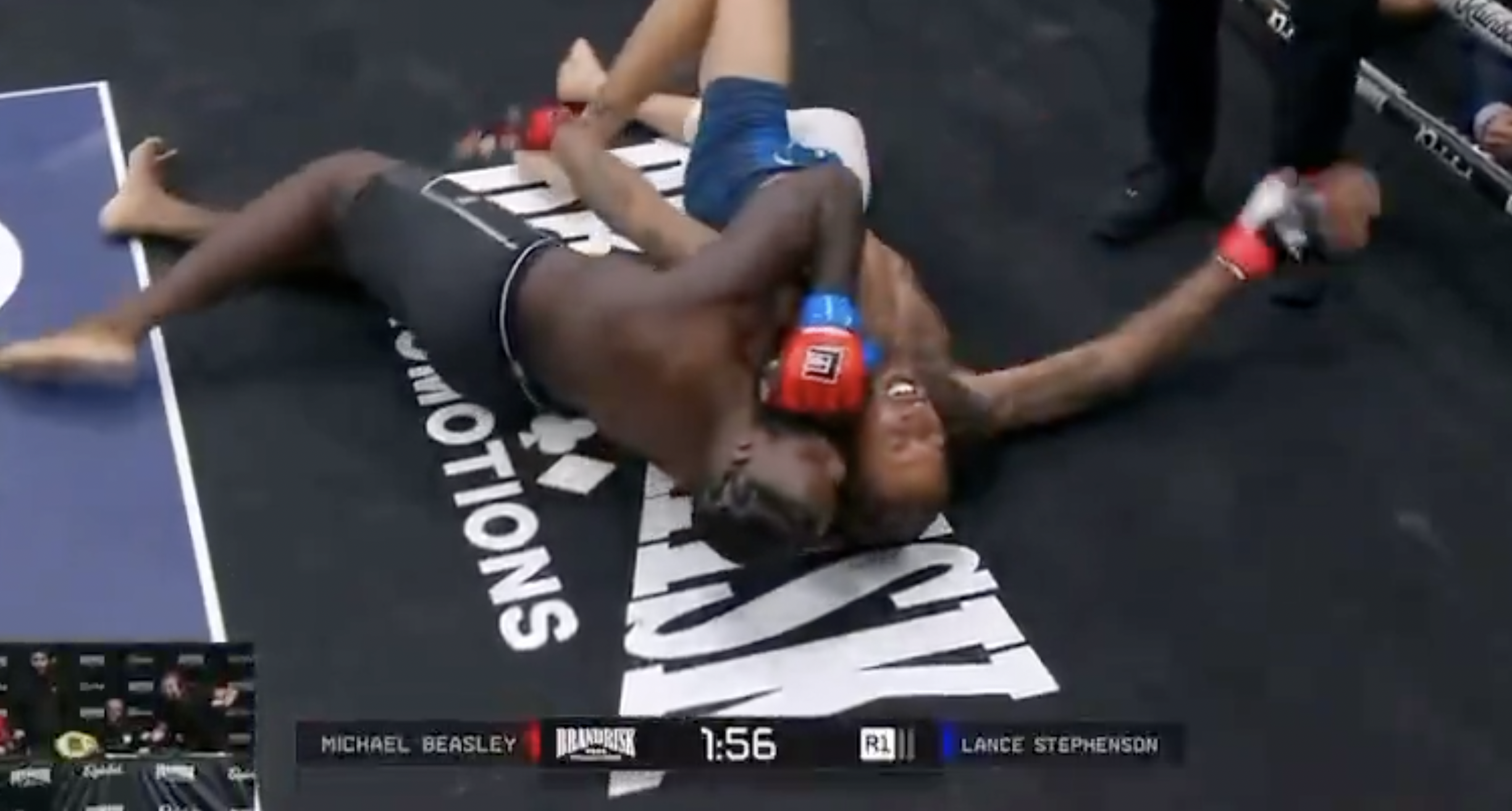Video: Lance Stephenson throttles Michael Beasley in first round at ...
