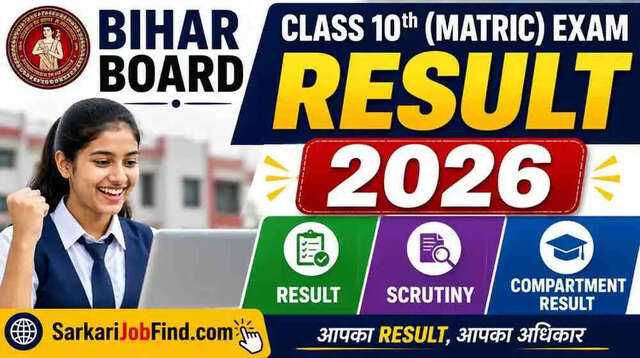 Bihar Board class 10th matric exam results 2026 announced