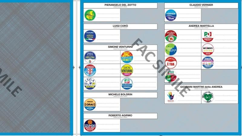 Comunali a Venezia 2026: a che ora, come si vota e il fac simile della ...