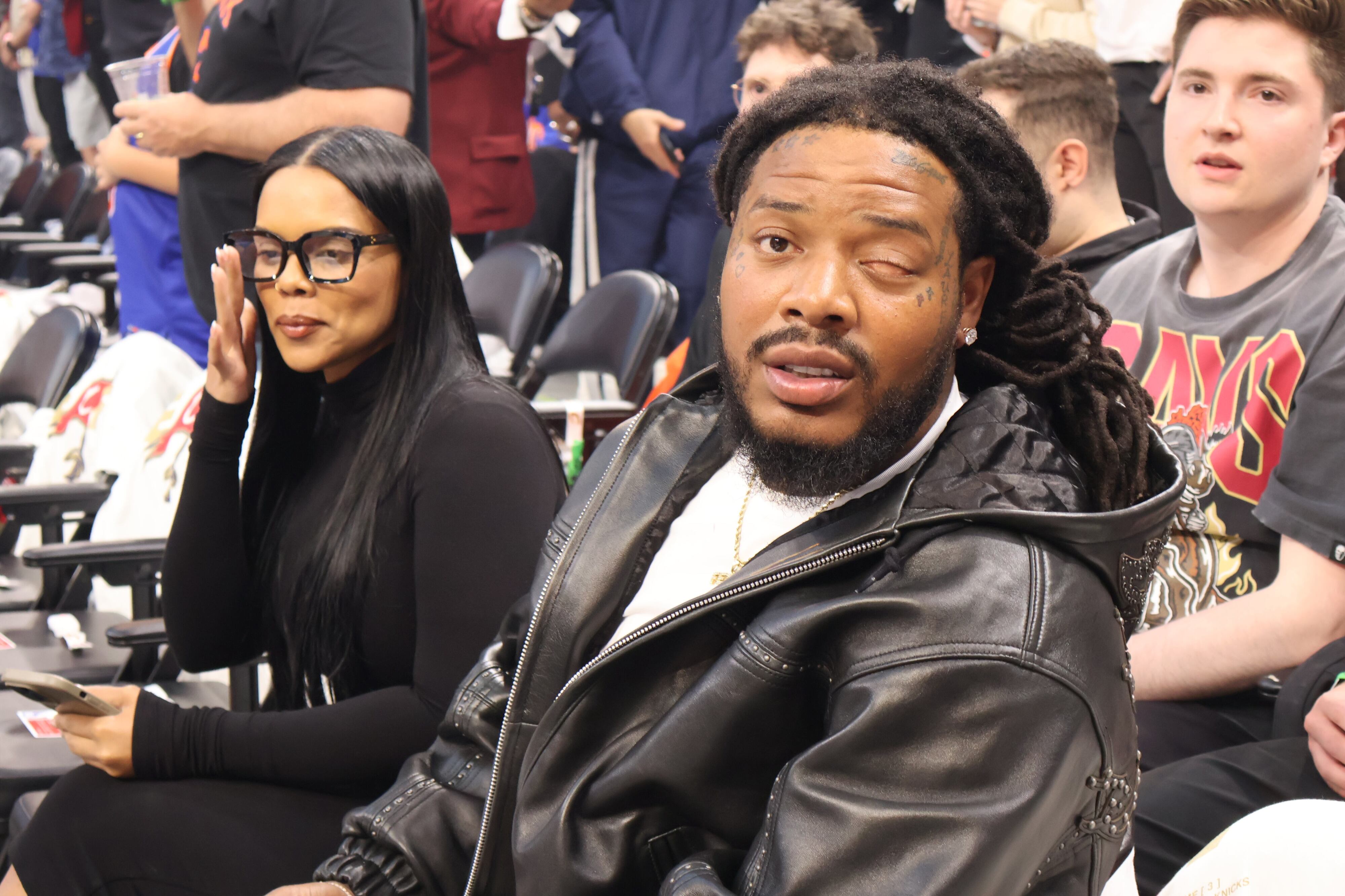 Taylor Swift, Travis Kelce and others spotted at Cavs vs. Knicks Game 3 ...