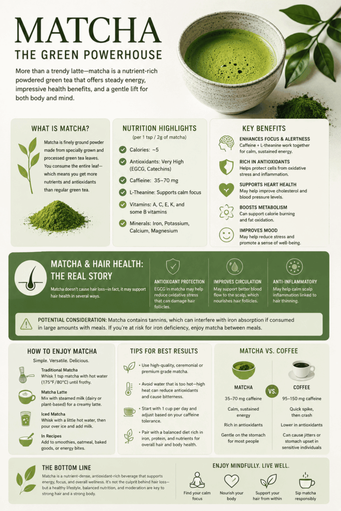 Is matcha making your hair fall out?