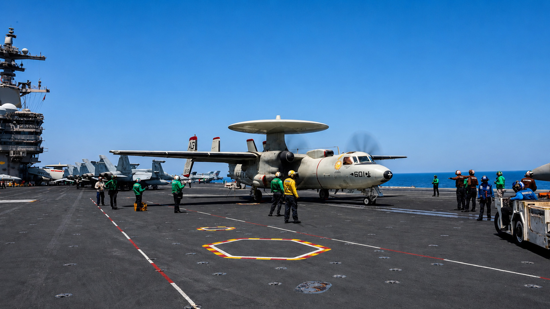 USS George HW Bush führt Flugoperationen im Arabischen Meer durch