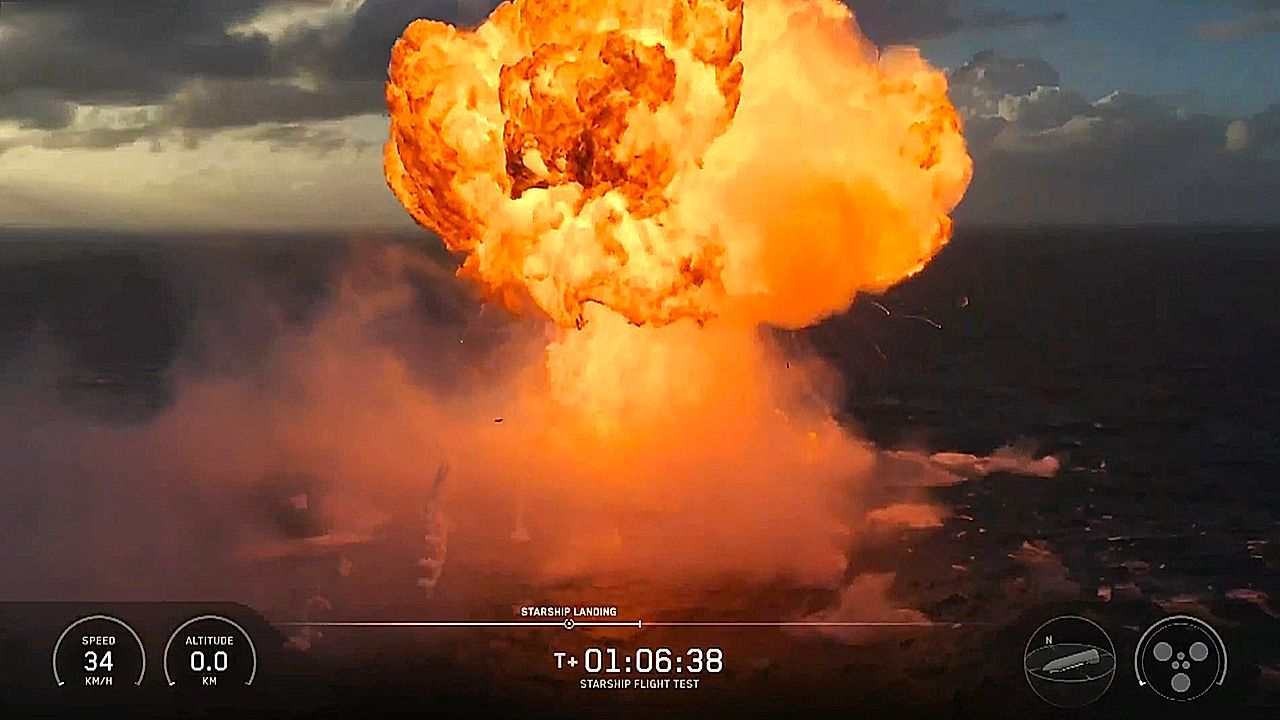 SpaceX Starship V3 explodes in the Indian Ocean in planned fiery splashdown