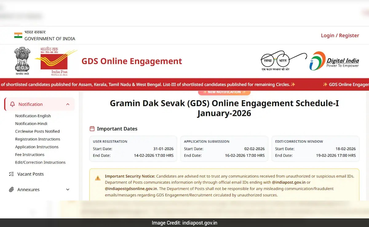 India Post GDS 2026 4th merit list out soon: Check expected release ...