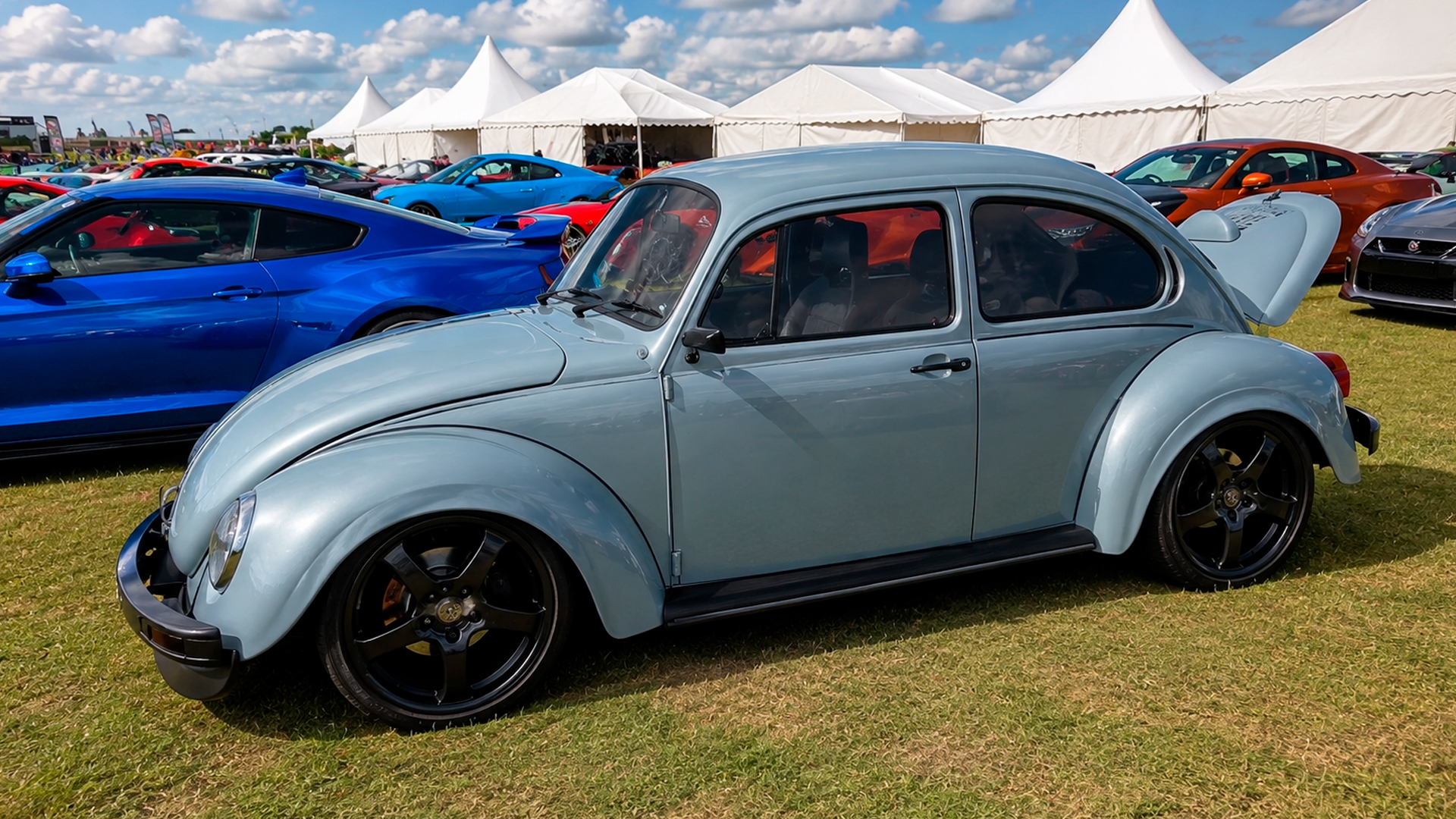 I took a Tesla powered super beetle to Supercar Fest