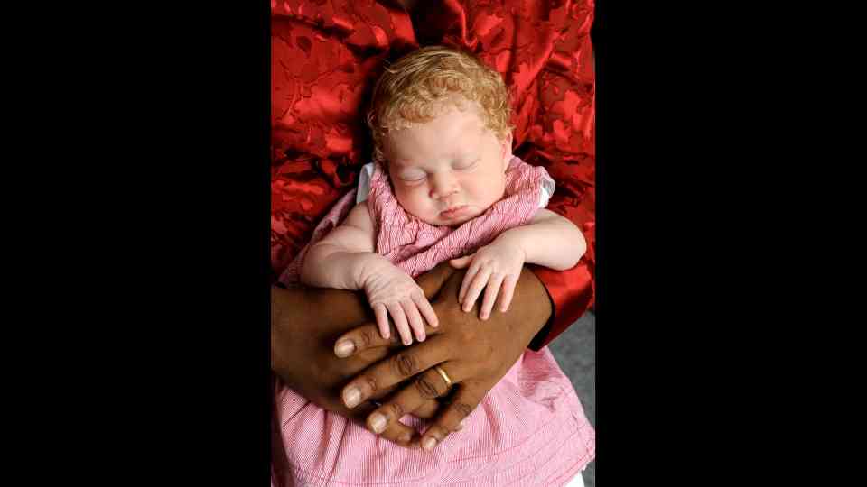 Nigerian couple’s baby shocked everyone with white skin
