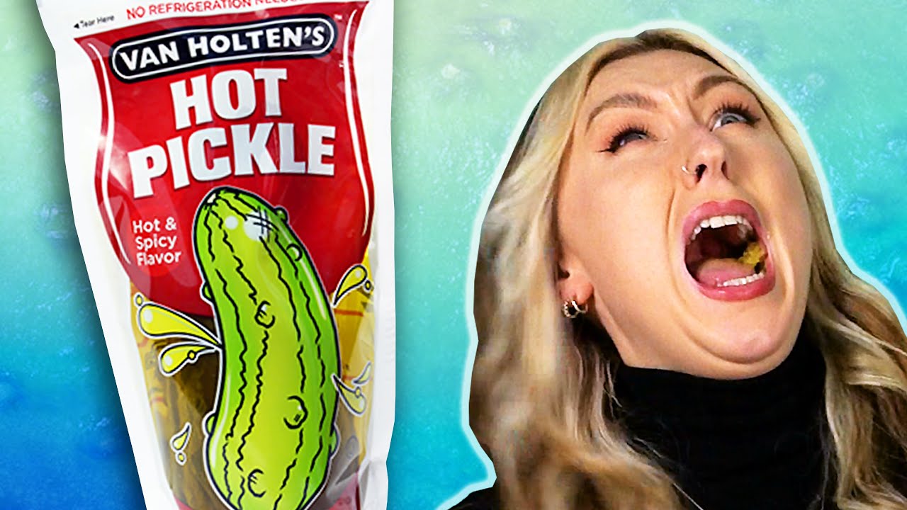 Irish people try giant Van Holten's pickles