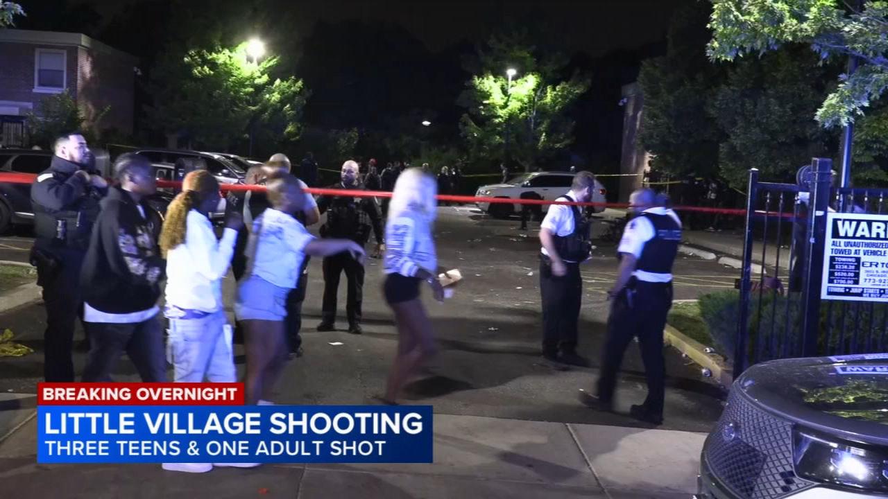 3 teens among 4 people hurt in Little Village shooting, Chicago police say