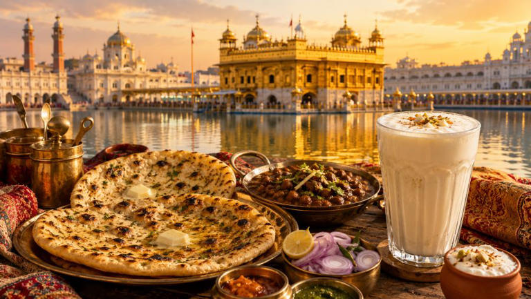 Which city is known for kulcha-lassi breakfasts?