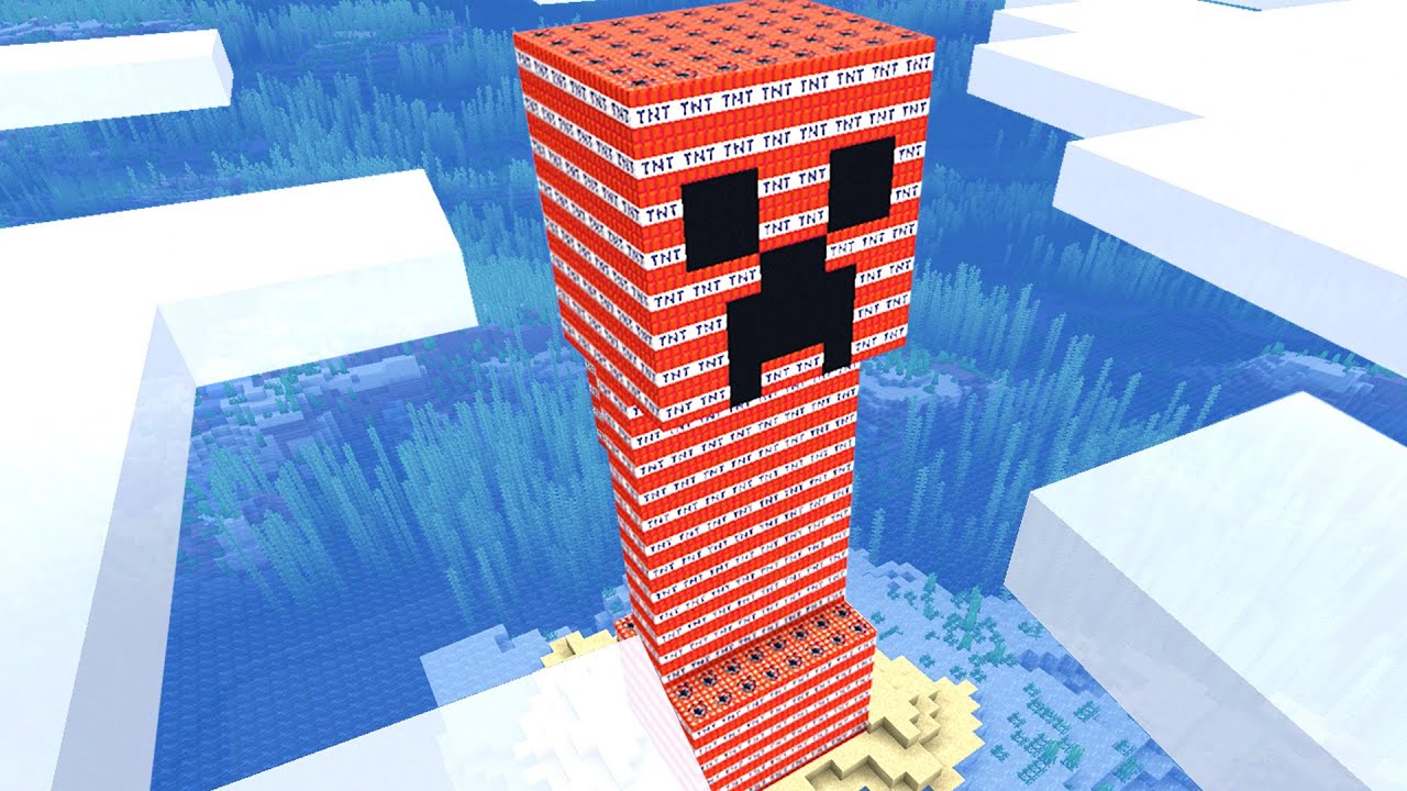 My friends trapped me in a creeper prison, so I blew it up