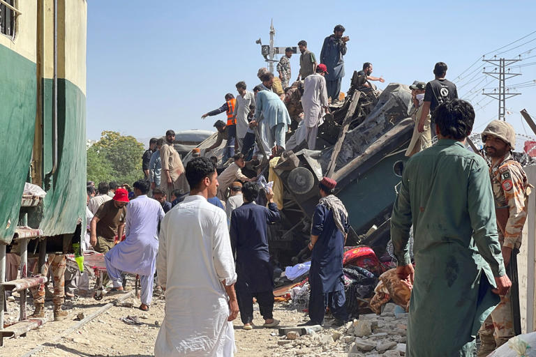 Powerful bomb explodes near train in Pakistan's Quetta, killing at least 24
