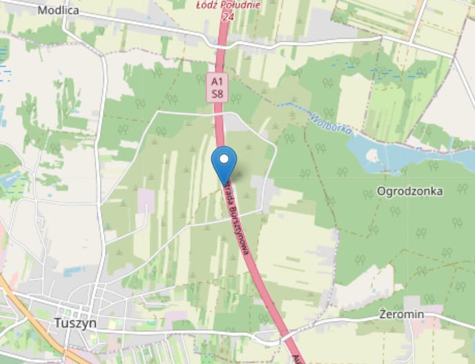 Śmiertelny wypadek na autostradzie A1 w Tuszynie. Auto jechało pod prąd ...