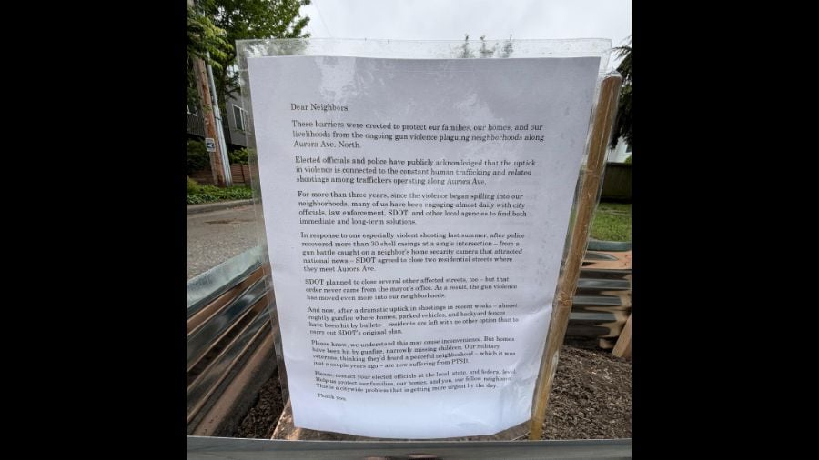 Aurora Avenue neighbors revolt, blocking off street access after yet ...